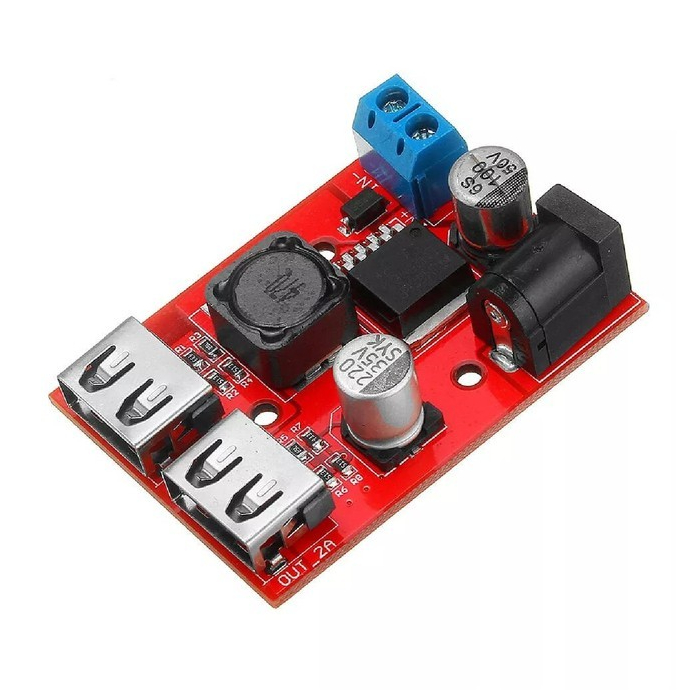 Jual Modul Stepdown Charger LM2596 DC-DC 9V-36V to 5V 3A Dual USB ...