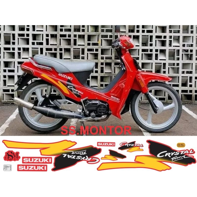 Jual Striping stiker lis Suzuki crystal tune 93 printing copy original ...