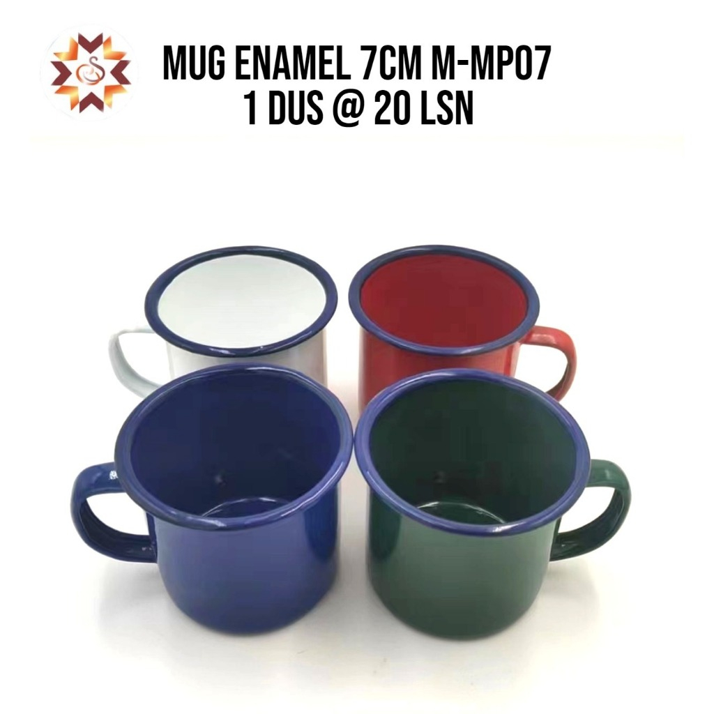 Jual Mug Enamel 7CM/ Mug Kaleng Warna Warni/ Cangkir Kopi Enamel Isi ...