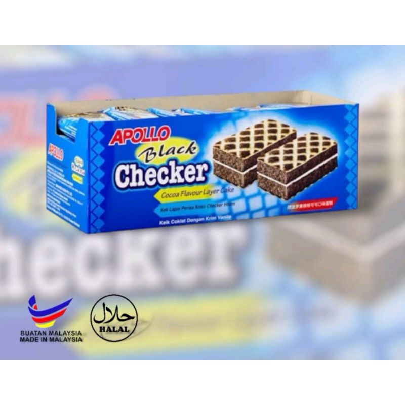 Jual APOLLO BLACK CHECKER HITAM 24PCS | Shopee Indonesia