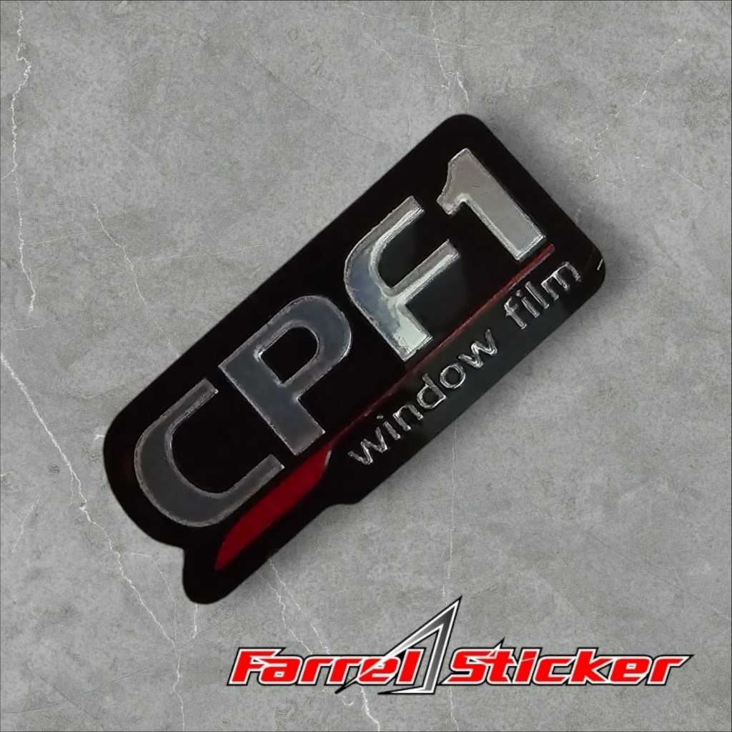Jual Stiket CPF1 kaca film sticker eblem emboss CPF1 window film | Shopee Indonesia