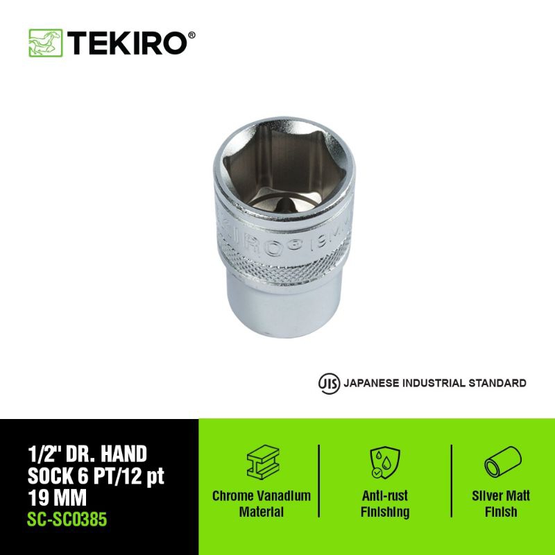 Jual TEKIRO MATA KUNCI SOCK 1/2 INCH 19MM 6PT/12PT | Shopee Indonesia
