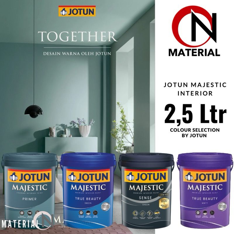 Jual CAT TEMBOK INTERIOR JOTUN MAJESTIC Kemasan 2,5 Liter TOGETHER COLOURS 2022 / MAJESTIC SENSE ...