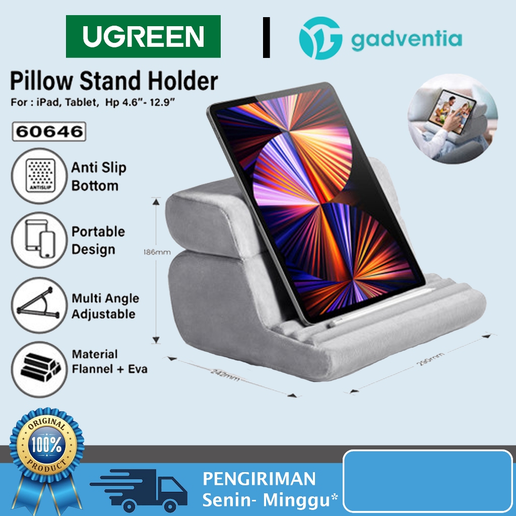 Jual Ugreen 60646 Standing Phone Holder + Storage Bag Pillow Bantal ...