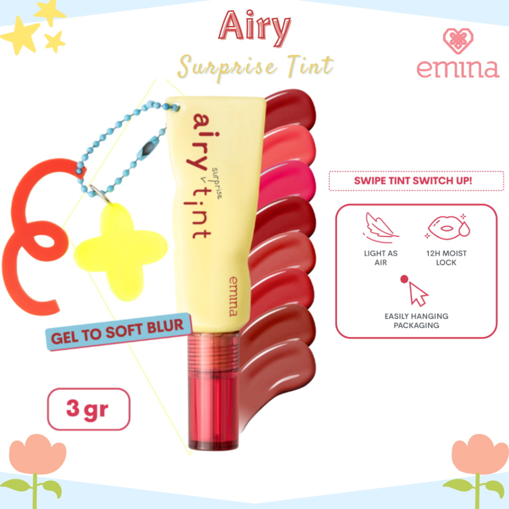 Jual Emina Airy Surprise Tint 3g/Long Lasting Tint | Shopee Indonesia
