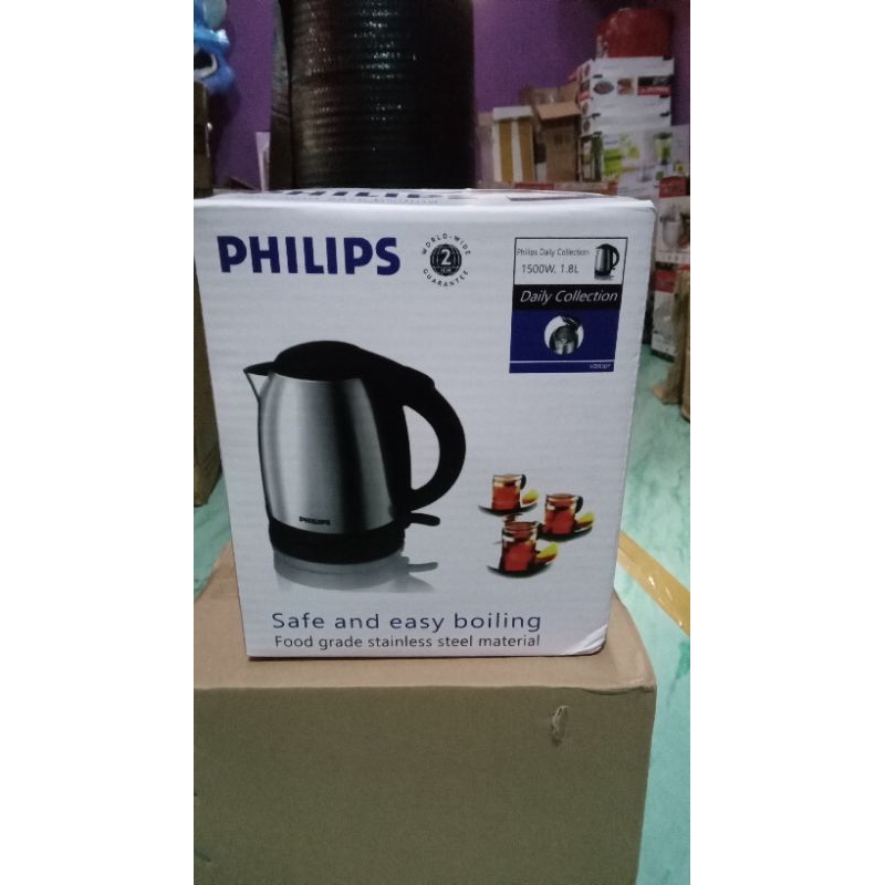 Jual Kettle Listrik Model Philips Stainless Stell 1.8 Liter 1500 Watt ...