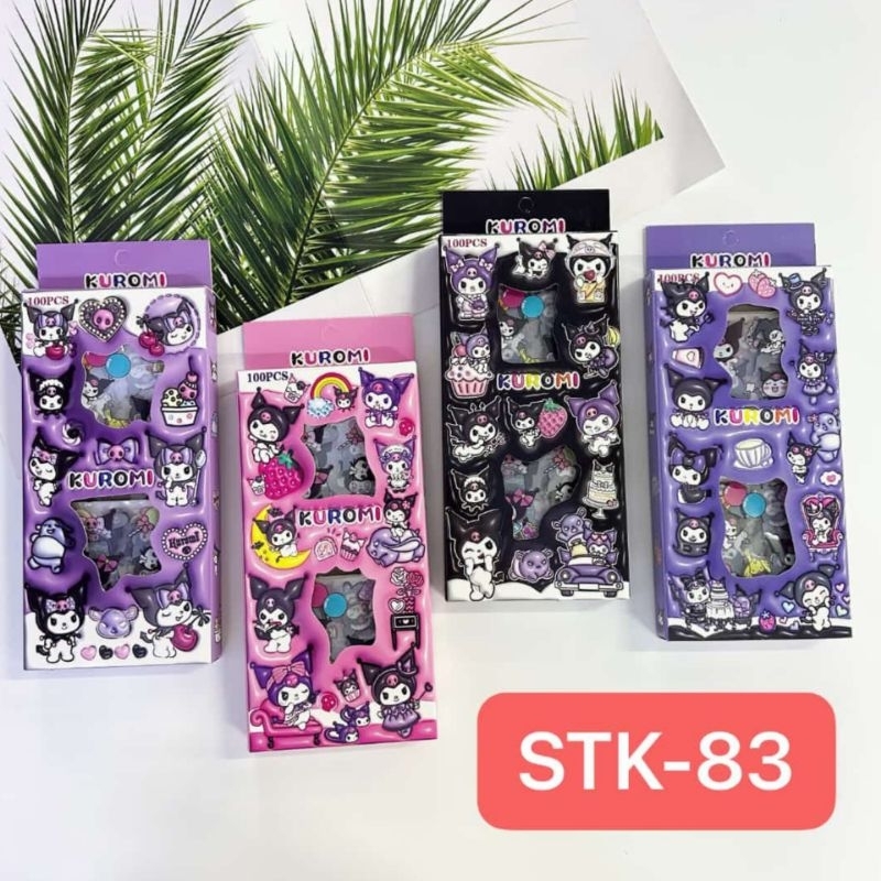 Jual Stiker Kuromi Box Kecil isi 100 Pcs - Sticker Waterproof Anti Air ...