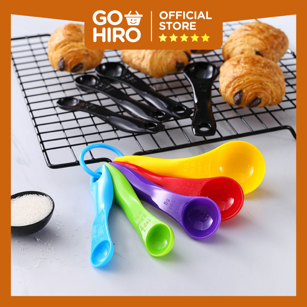 Jual Sendok Takar Set (5in1) / SET Warna warni ukur kue air bumbu dapur ...