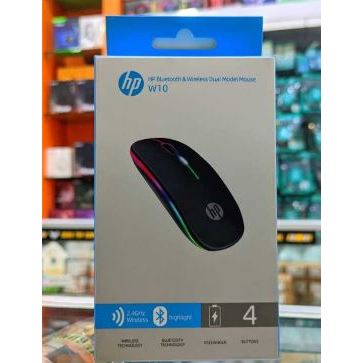 Jual Mouse HP W10 Wireless RGB Bluetooth Slim | Shopee Indonesia