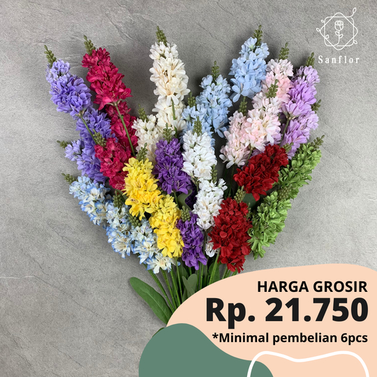 Jual HYACINTH K3 SPRAY/ BUNGA ARTIFICIAL/ TANAMAN HIAS PLASTIK/ HIASAN ...