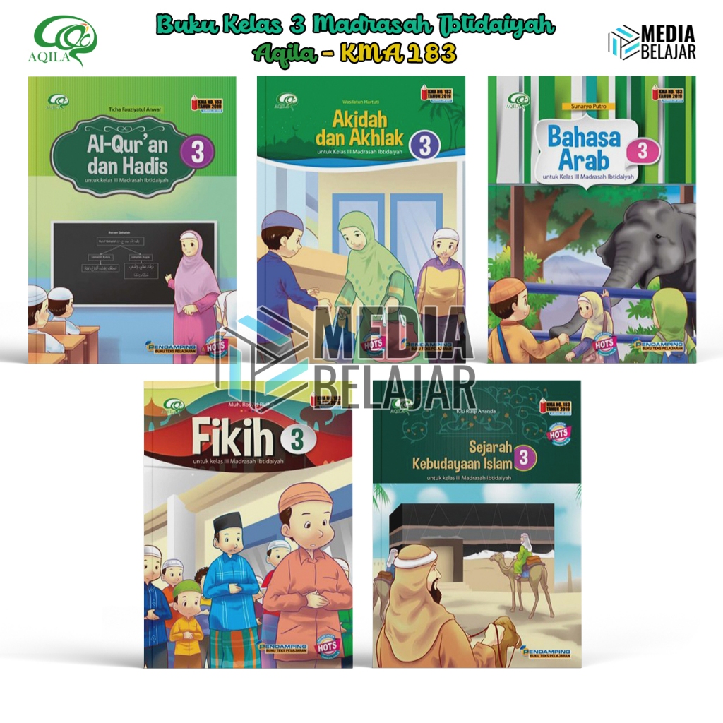 Jual Buku Kelas 3 SD/MI Madrasah Ibtidaiyah KMA 183 Aqila Tiga Serangkai Revisi Terbaru 2024 ...