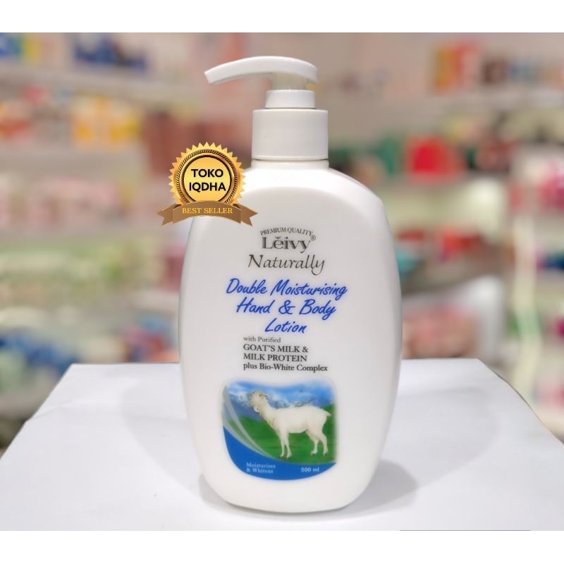 Jual LEIVY Naturally Hand & Body Lotion 500ml Goats Milk Original Susu ...