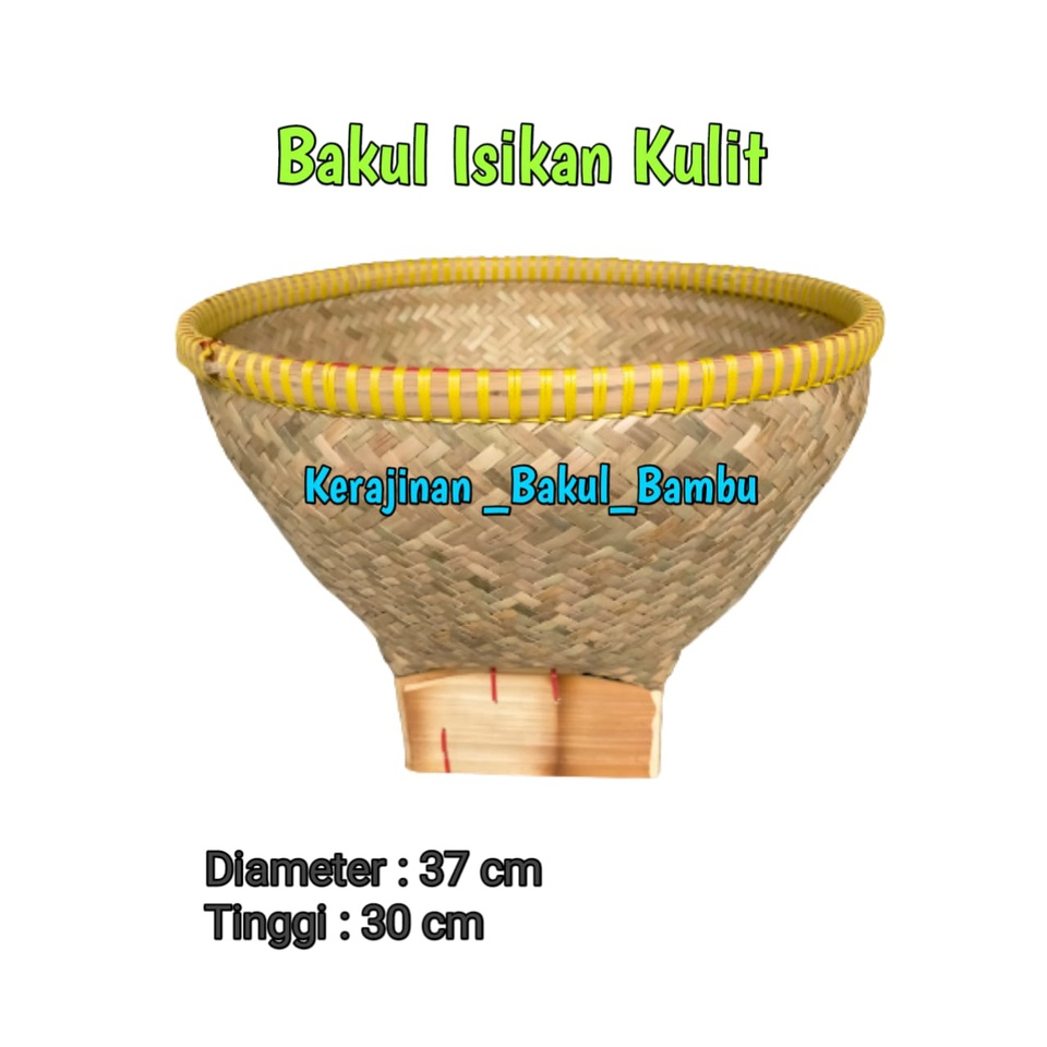 Jual Bakul Nasi ISIKAN KULIT Bakul Bambu Murah BOBOKO kerajinan tangan ...