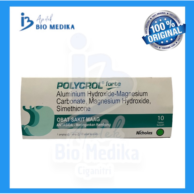 Jual Polycrol Forte Tablet Perstrip Isi 10 Tablet | Shopee Indonesia