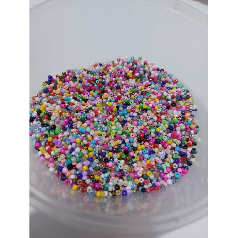 Jual Manik Pasir Mix warna shiny 3mm | Shopee Indonesia