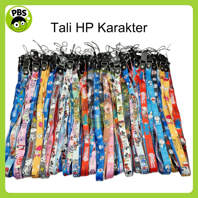 Jual PBS - ( Min. 5 Pcs ) Tali Handphone Motif Cartoon | Gantungan HP ...