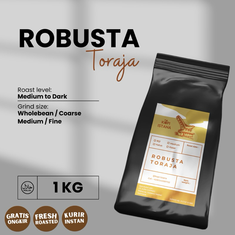 Jual 1KG KOPI TORAJA ROBUSTA | kopi robusta arabika kopi asli espresso ...