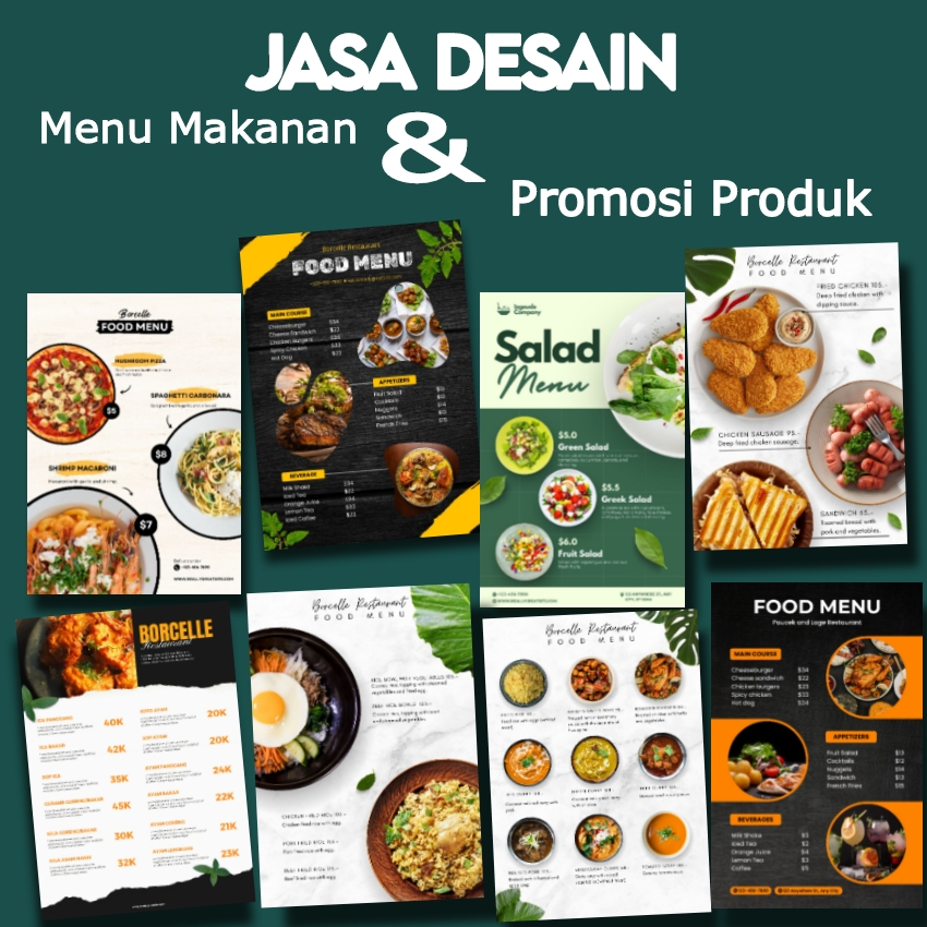 Jual Jasa Desain Menu | Daftar Menu | Desain Menu Makanan | Desain Menu ...