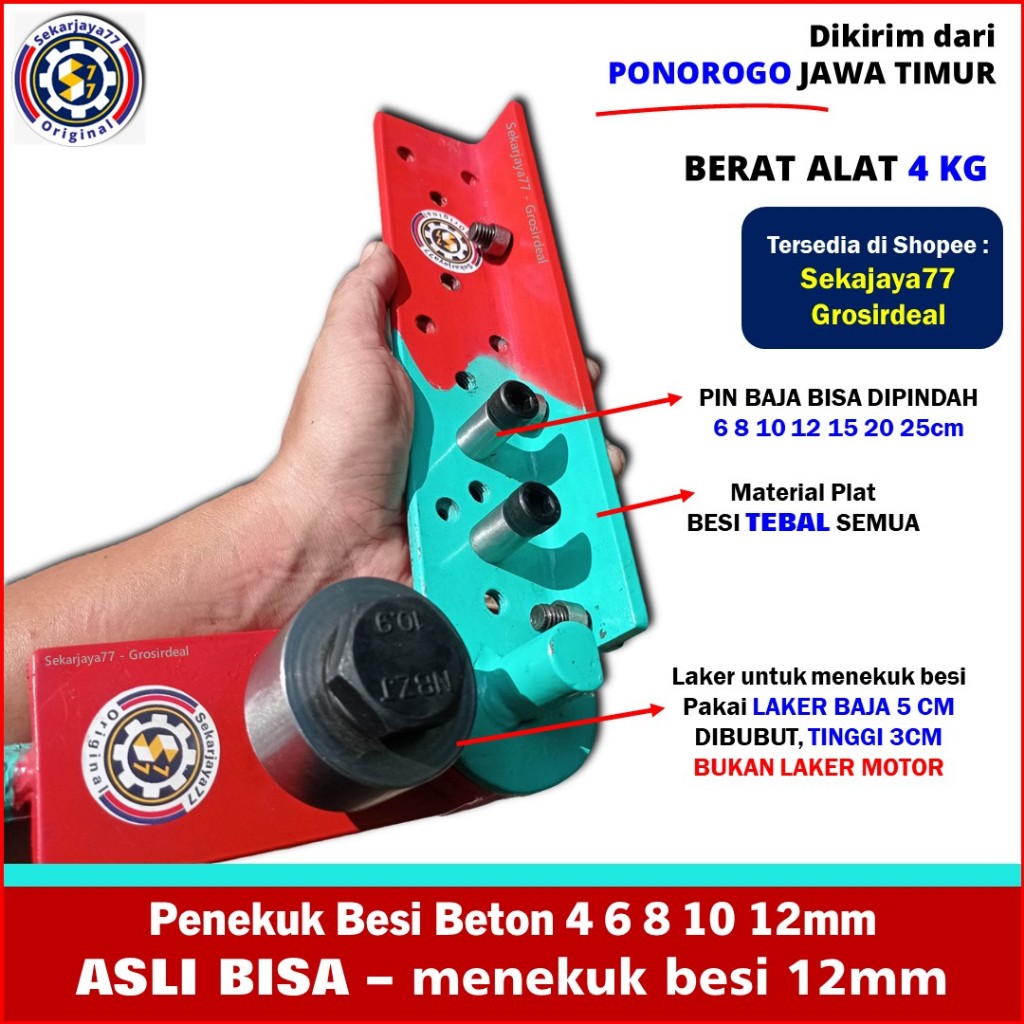 Jual OKIDOKI Sekarjaya77 Penekuk Besi Begel 6 12mm OK12a02 | ASLI KUAT ...
