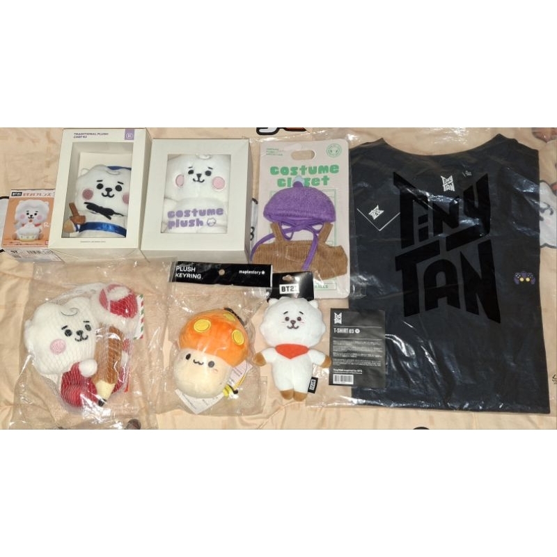 Jual Official BT21 Costume Plush Doll RJ Tshirt TinyTan (BACA DESKRIPSI ...