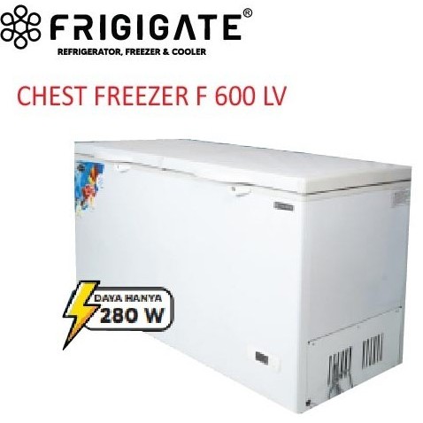Jual CHEST FREEZER BOX FRIGIGATE LEMARI PEMBEKU F-600 LV 280 WATT 600 ...