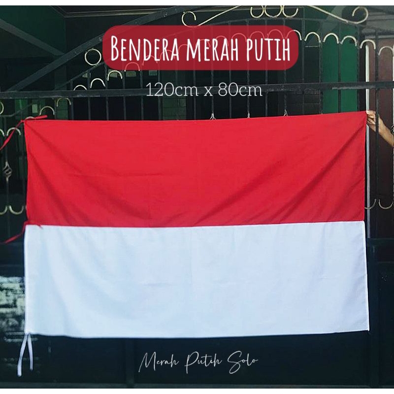 Jual BENDERA MERAH PUTIH Murah Berbagai Ukuran Bahan KATUN ( TC ...