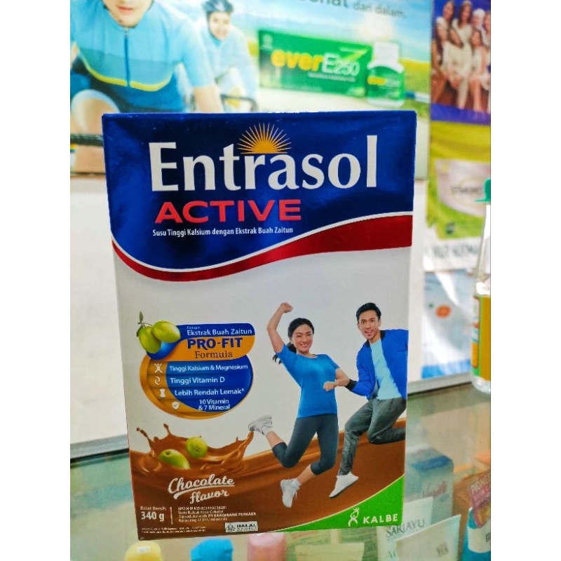 Jual ENTRASOL ACTIVE RASA COKELAT 340GRAM | Shopee Indonesia