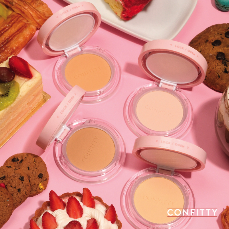 Jual CONFITTY Silky Skin Two Way Cake | Shopee Indonesia