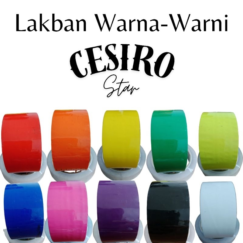 Jual Lakban Warna-Warni Cesiro Star (1 Roll Isi 6 Pcs) | Shopee Indonesia