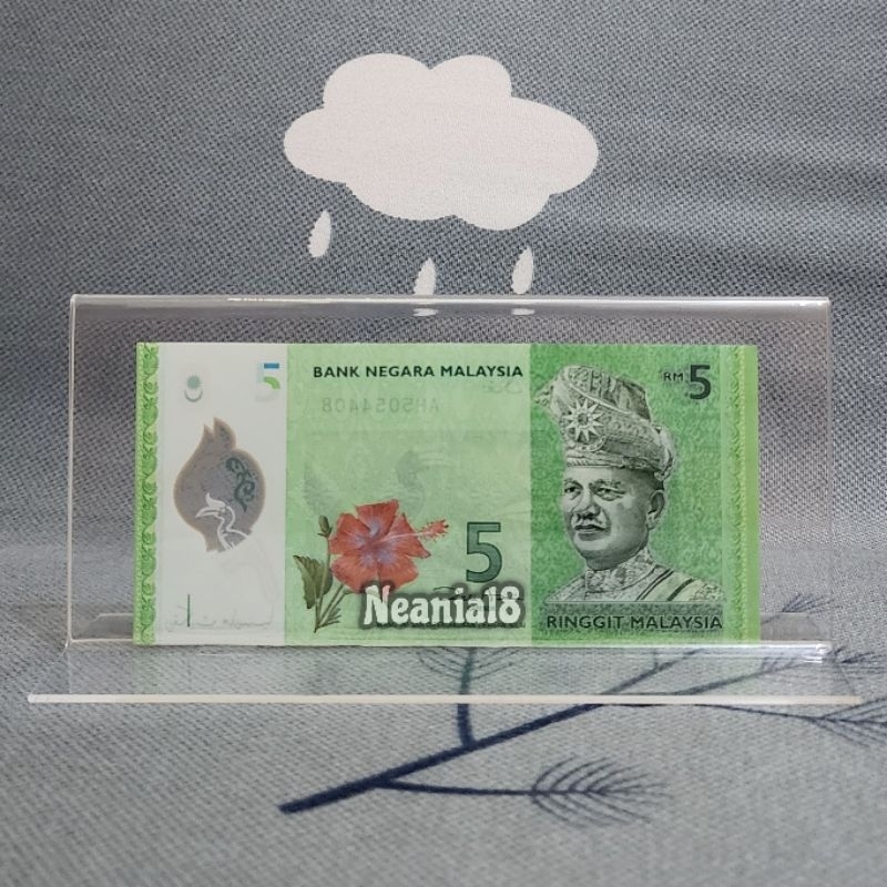 Jual Akrilik Tempat Uang Pajangan Hiasan Malaysia 5 Ringgit Polymer ...