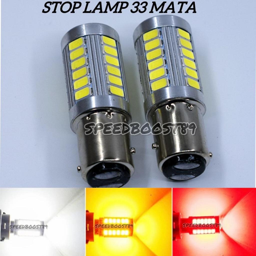 Jual Stop Lamp 33 LED Bayonet Brake 1157 DC 12VOLT W5W 5630 Lensa untuk ...