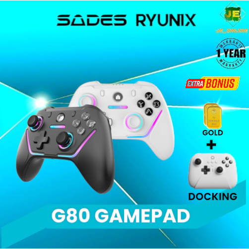 Jual Sades Ryunix G80 Gamepad Hall Effect Dual Mode Gaming Controller | Shopee Indonesia