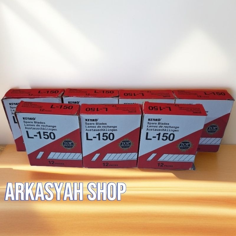 Jual ISI CUTTER KENKO L150 7 BOX ISI 84 TUBE (CUTTER KERTAS CUTTER ...