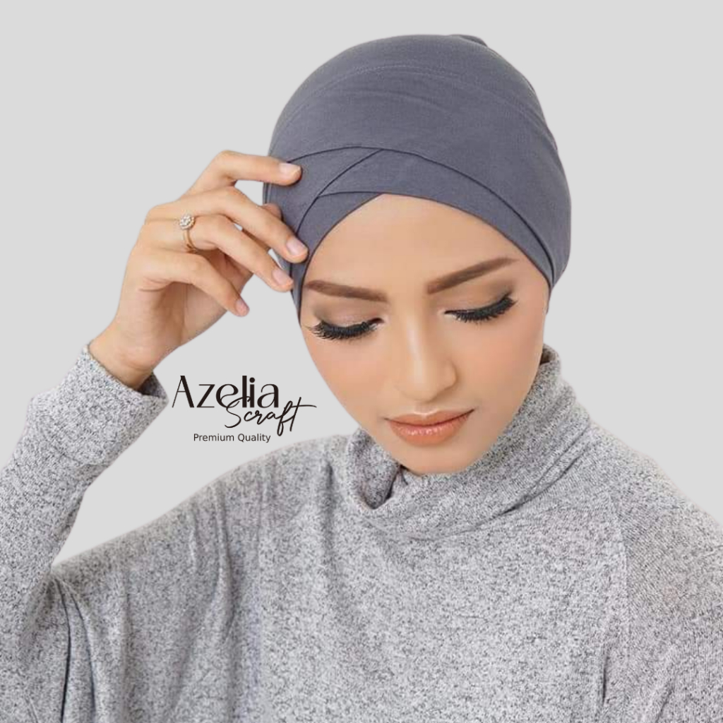 Jual Azelia Premium - Leyya Inner ciput turban hijab anti slip instan ...