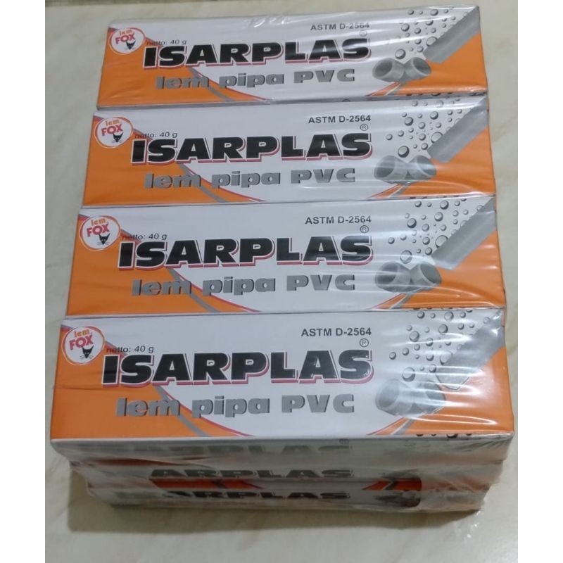 Jual Lem pipa PVC ISARPLAS||ORLEEPLAST tube 40gr/Lem PVC | Shopee Indonesia