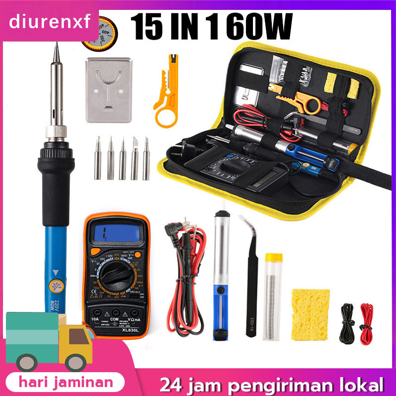 Jual [Diurenxf]16 Pcs 60 Watt 220v Solder Listrik Murah Paket Penyedot Penghisap Timah Set Kit ...