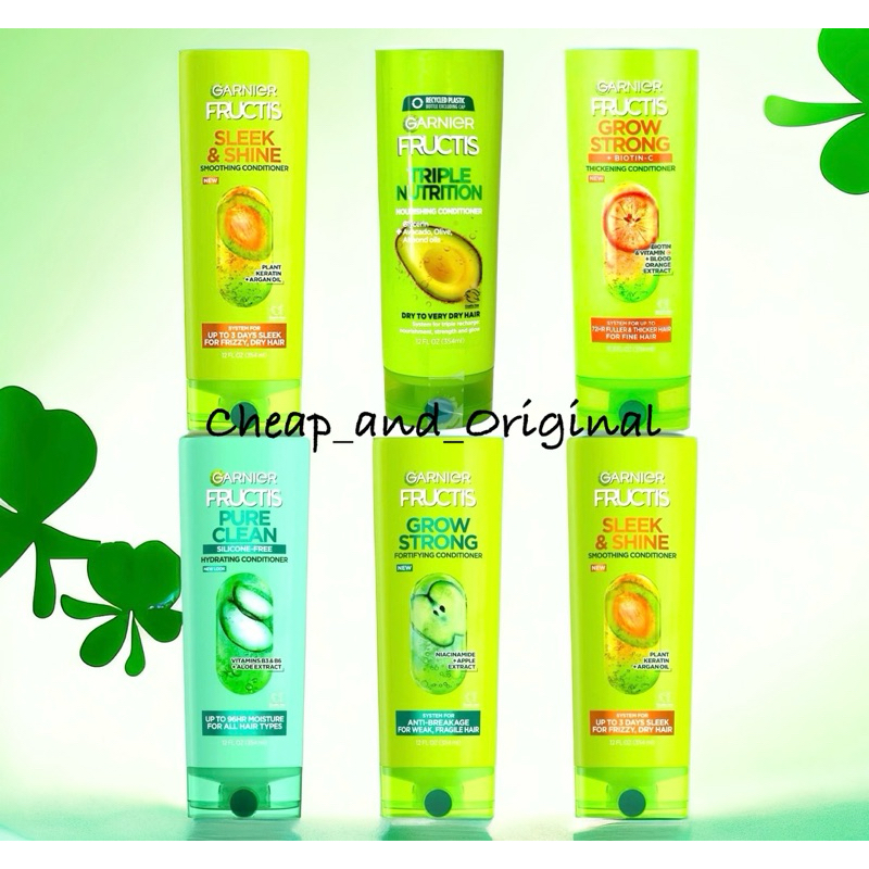 Jual Conditioner Garnier Fructis Pure Clean / Curl Nourish / Grow ...