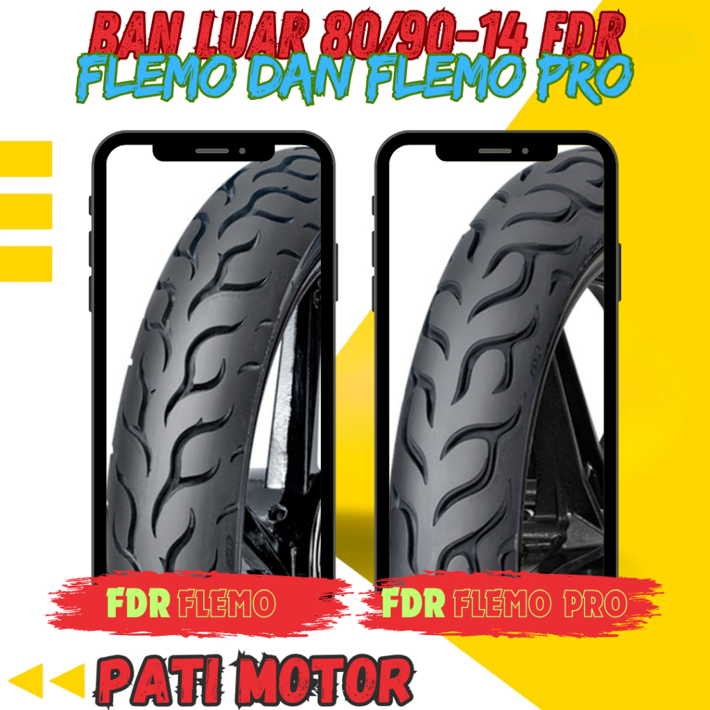 Jual N2 PATI MOTOR BAN LUAR 80/90-14 FDR FLEMO FLEMO PRO SPARTAX DAN ...