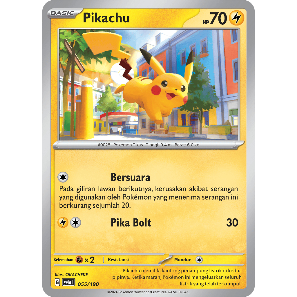 Jual Pikachu kartu pokemon tcg indonesia harta berkilau | Shopee Indonesia
