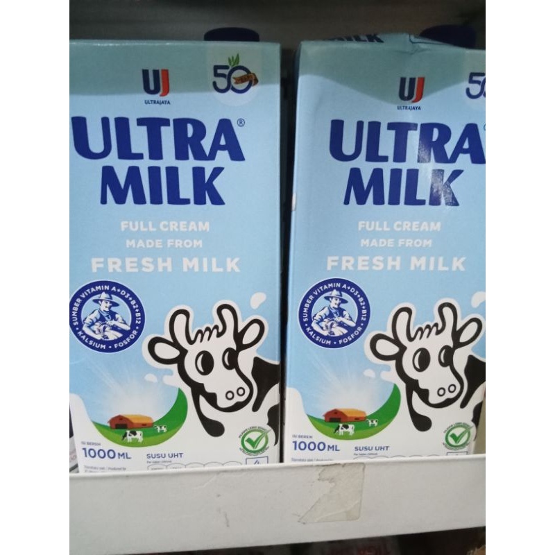 Jual Ultramilk Uht full cream 1000ml | Shopee Indonesia