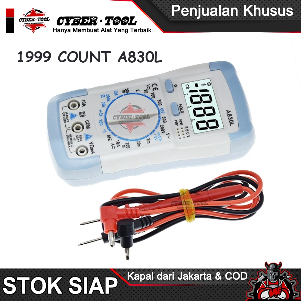 Jual Multimeter Digital Multitester Avometer Aneng A830L Alat ...