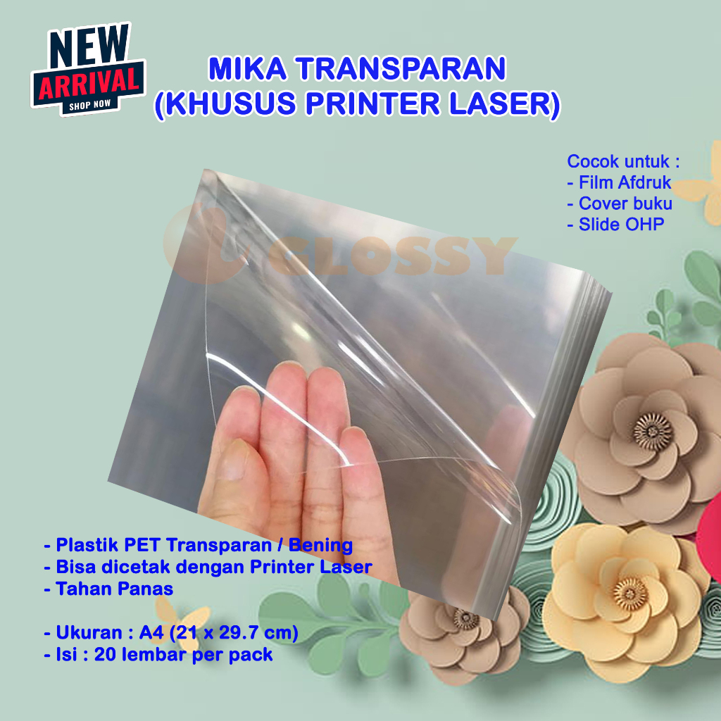 Jual MIKA TRANSPARAN UNTUK LASER PRINTER | Shopee Indonesia