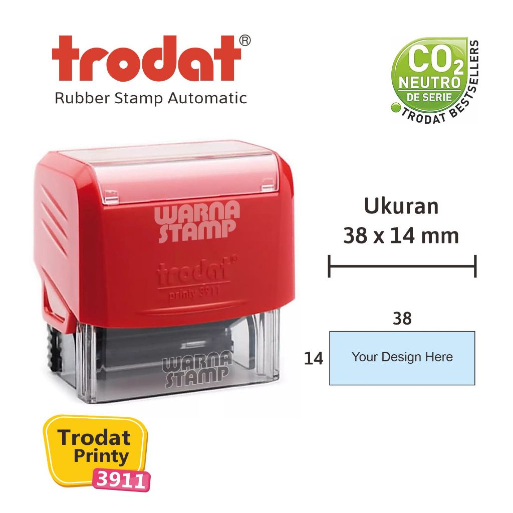 Jual Stempel Trodat Printy 3911 Original Tanpa Letter / Warna Stamp / Trodat Printy Alat Saja ...