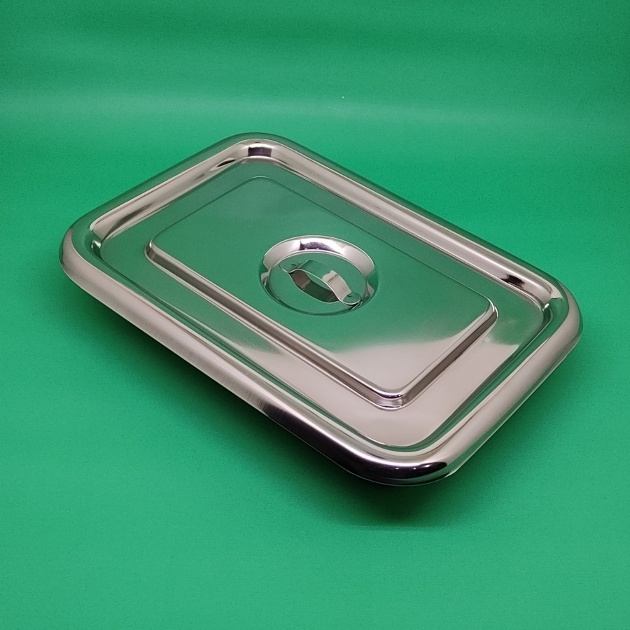 Jual Alat Medis Alkes Bak Instrument Tray with Cover SS 22,5x15x5 cm ...