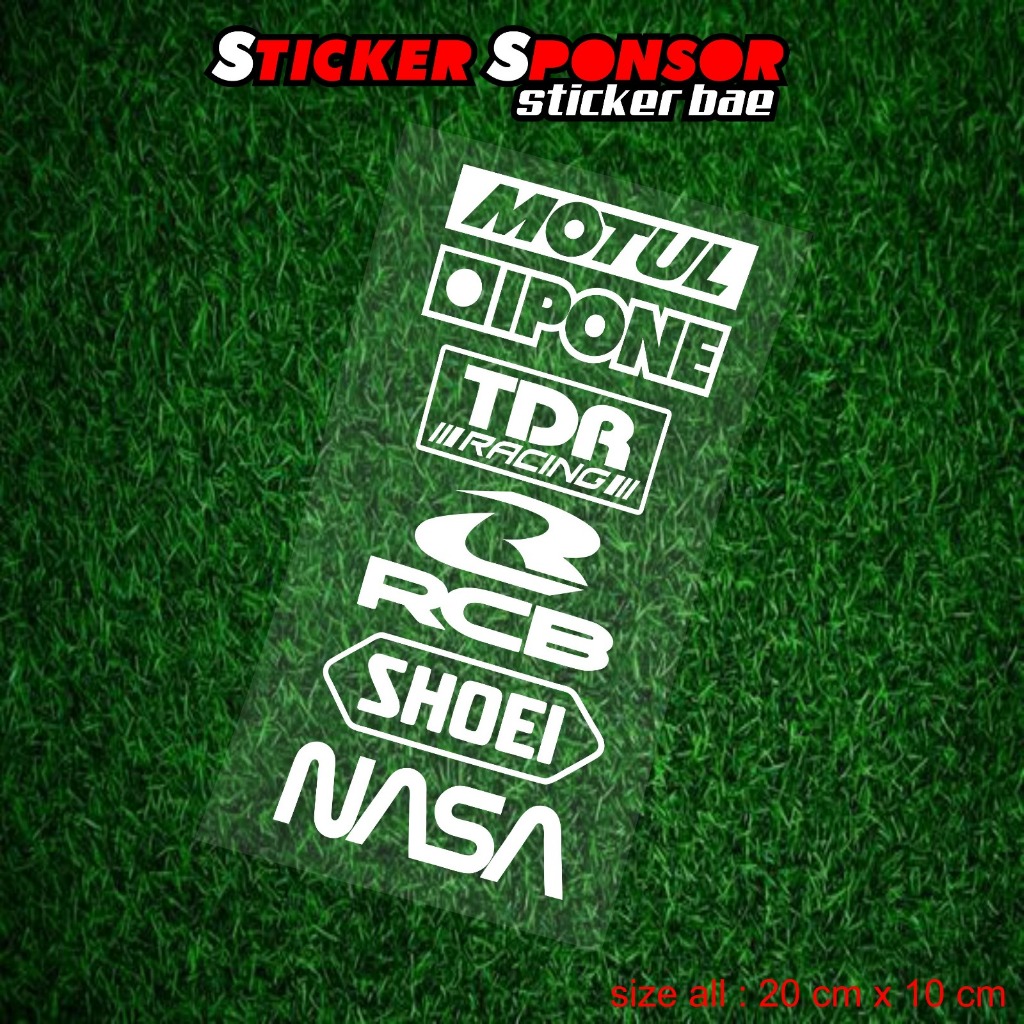 Jual stiker set sponsor motul nasa dan lain lain cutting stiker motor ...