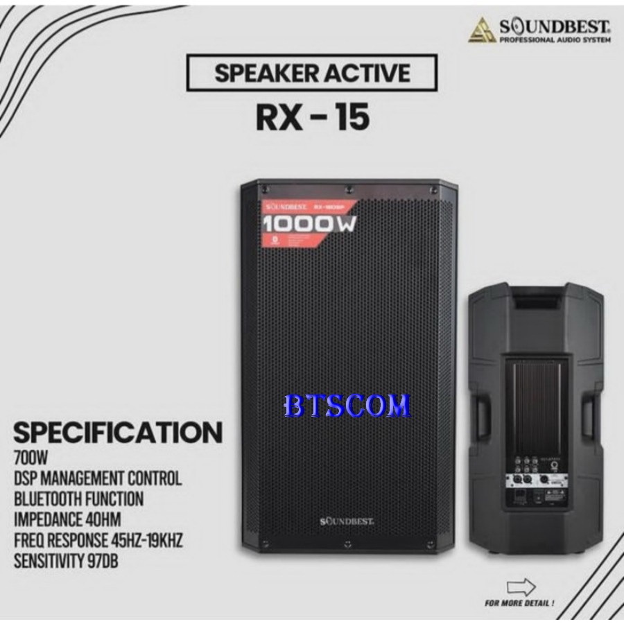 Jual speaker aktif soundbest rx 15 dsp rx15 dsp rx15dsp 15 inch original | Shopee Indonesia