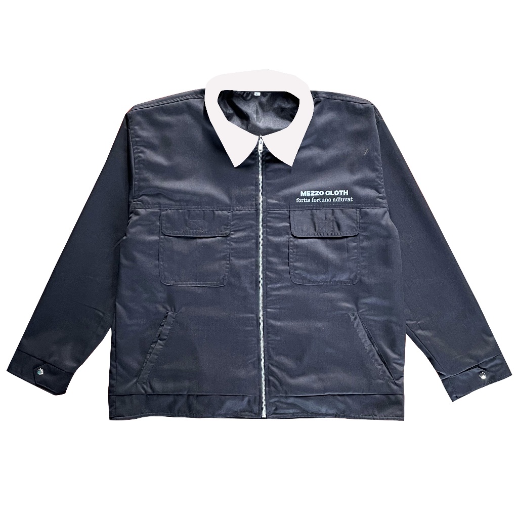 Jual MezzoCloth - Work Jacket Develop - Hitam Putih | Shopee Indonesia