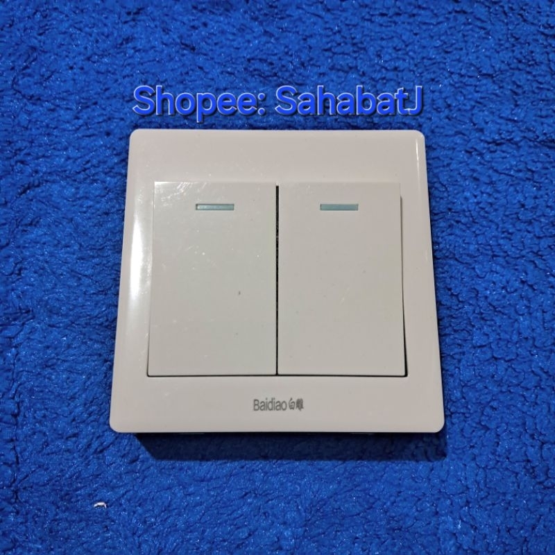 Jual Saklar Seri OB Saklar Double OutBow Sakelar 2 Tempel Modern Dekor ...