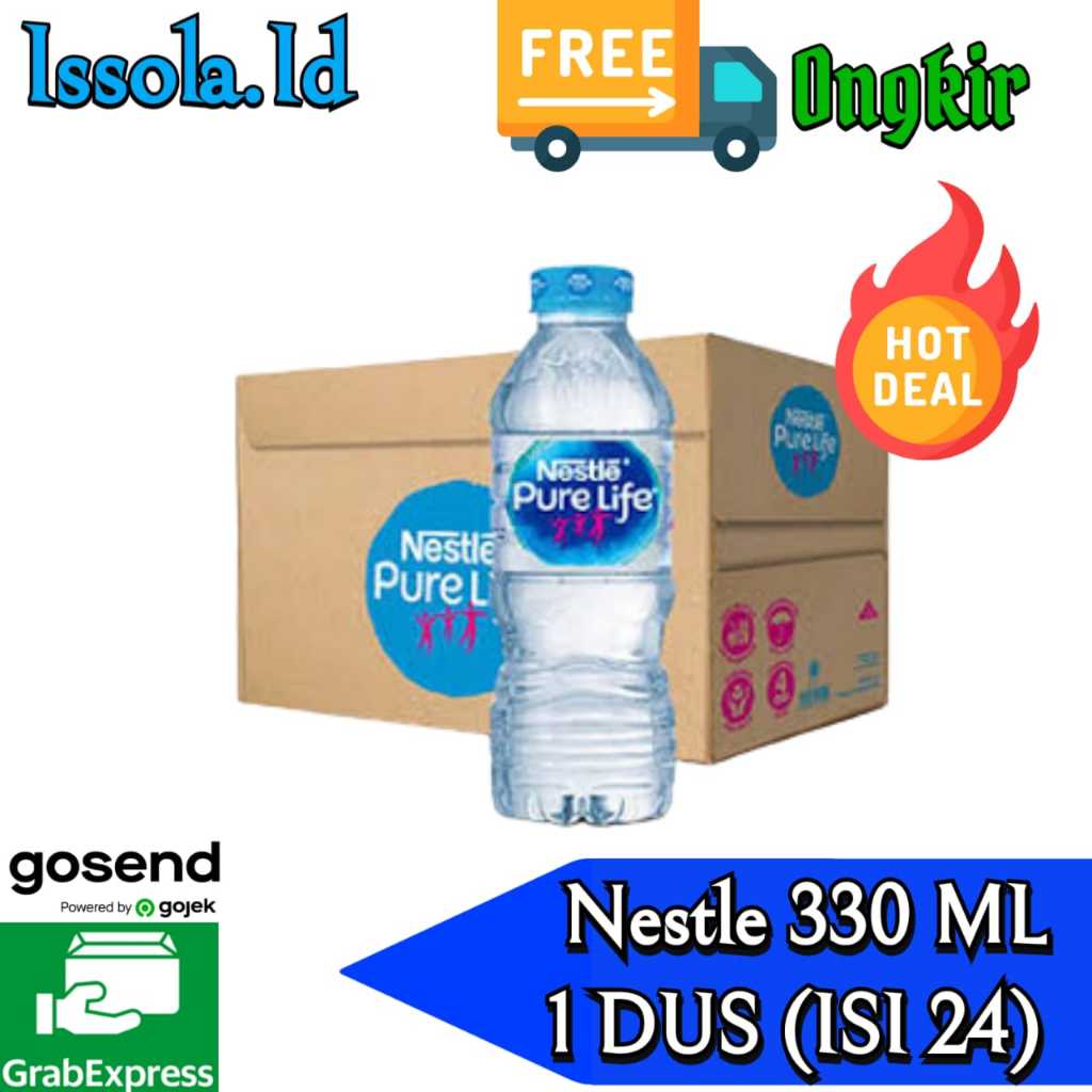 Jual NESTLE PURE LIFE AIR MINERAL KEMASAN BOTOL 330 ML X 24 PCS | Shopee Indonesia