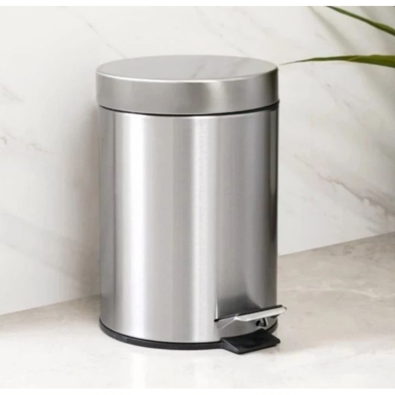 Jual KRISBOW Pedal Bin 12 Liter, Tempat sampah injak kaki - Stainless Steel | Shopee Indonesia